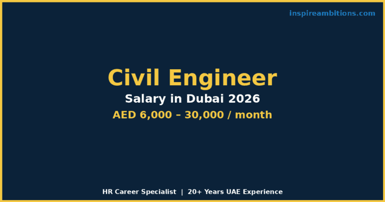 Civil Engineer Salary in Dubai 2026 | AED Figures by Level and Sector