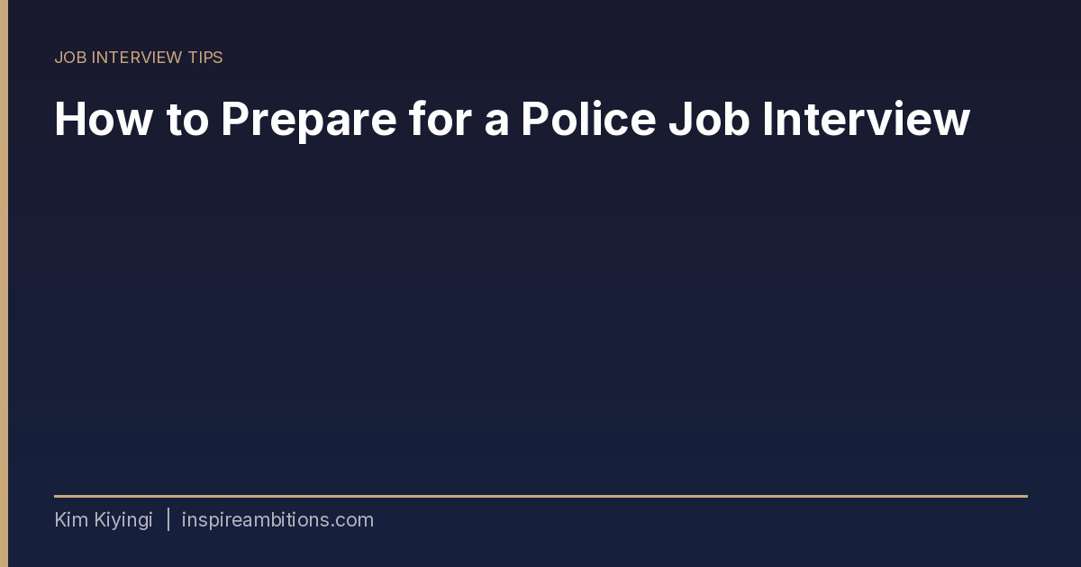 Police Interview Preparation Guide