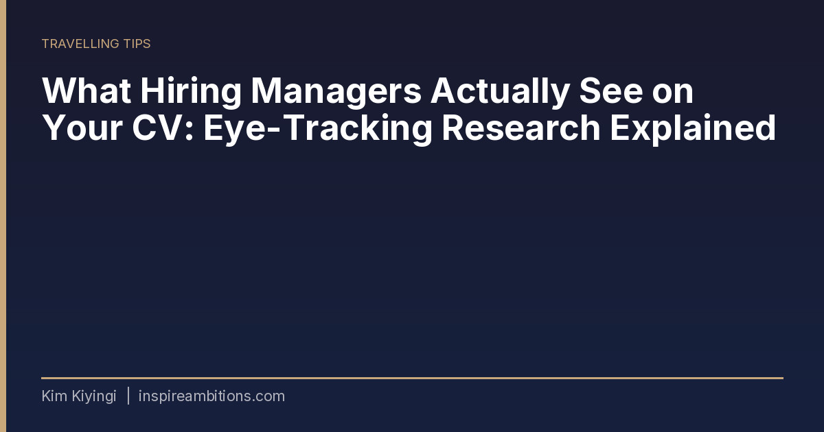 What Hiring Managers See First: Eye-Tracking CV Research 2026 | Inspire ...